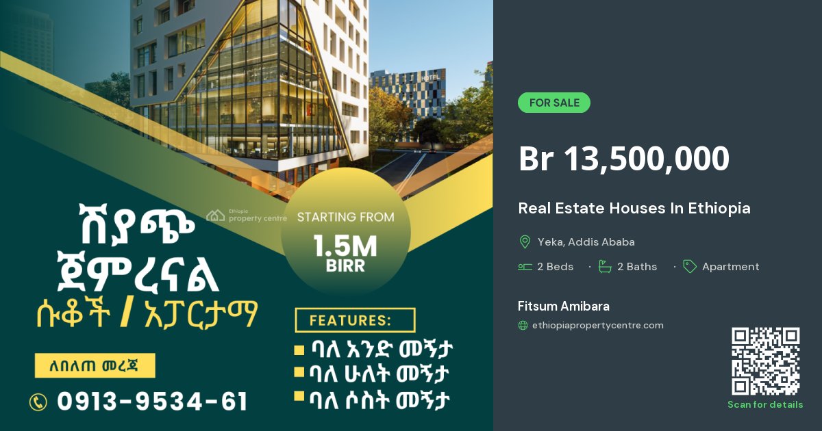 For Sale: Real Estate Houses In Ethiopia, Shola / Dema Hope Real Estate ...